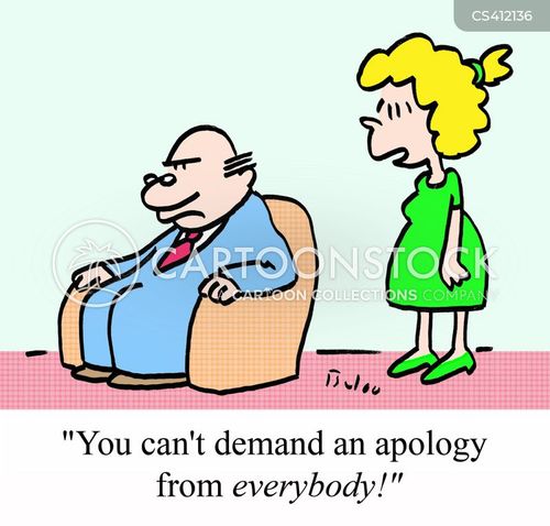 Apology Cartoons and Comics - funny pictures from CartoonStock