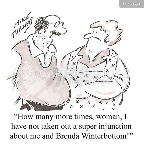 Super Injunctions Cartoons and Comics - funny pictures from CartoonStock