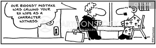 Character Witness Cartoons and Comics - funny pictures from CartoonStock