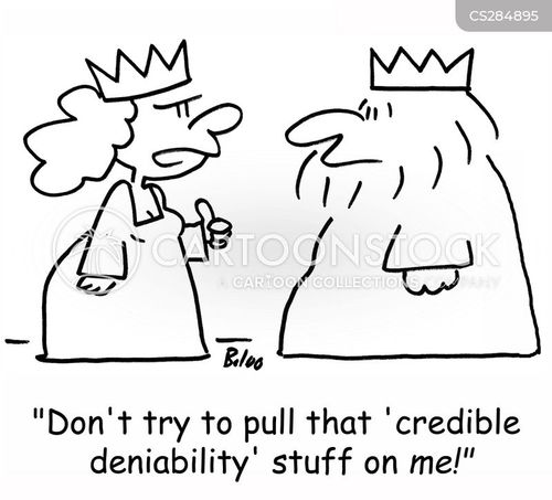 Credible Deniability Cartoons and Comics - funny pictures from CartoonStock