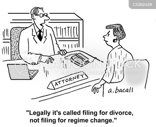 Filing For Divorce Cartoons and Comics - funny pictures from CartoonStock