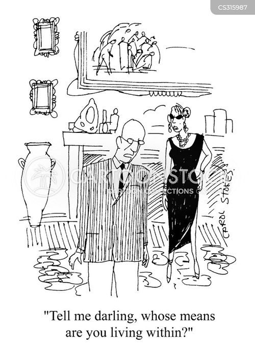 Rich Woman Cartoons and Comics - funny pictures from CartoonStock