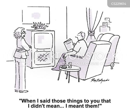 Mean Things Said Cartoons and Comics - funny pictures from CartoonStock