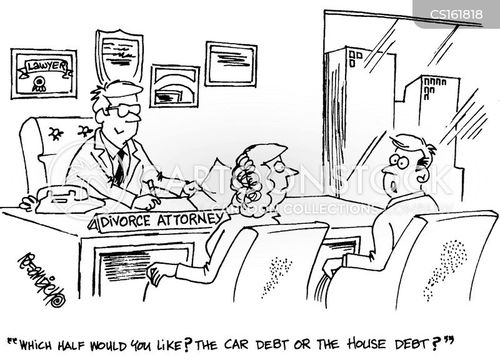 Marital Debts Cartoons and Comics - funny pictures from CartoonStock