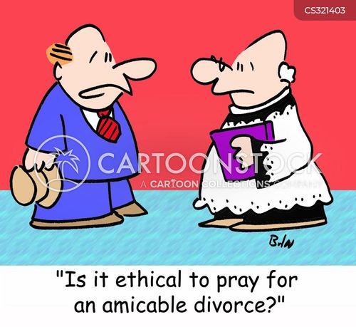 Amicable Divorce Cartoons and Comics - funny pictures from CartoonStock