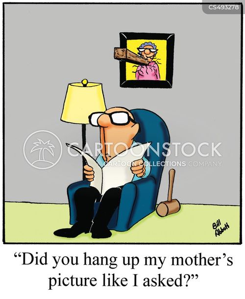 Picture Hanging Cartoons and Comics - funny pictures from CartoonStock