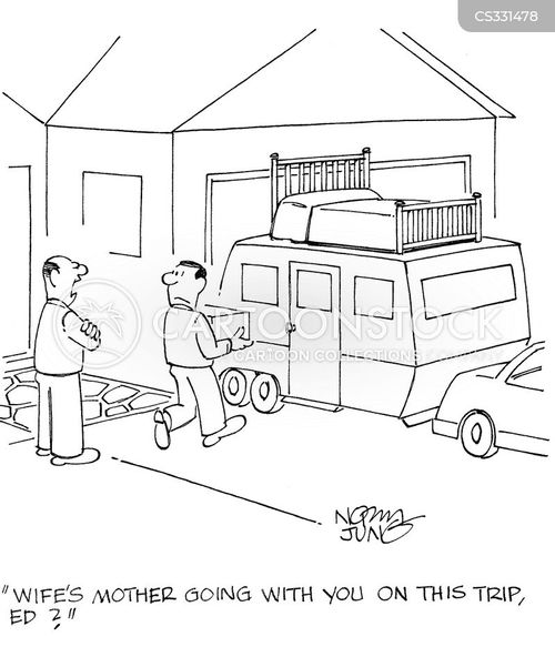Caravan Trip Cartoons and Comics - funny pictures from CartoonStock