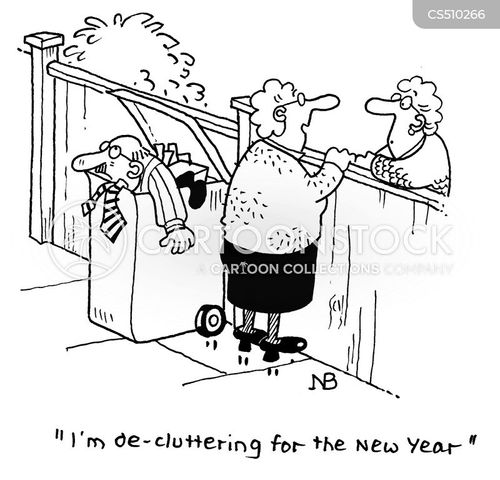 Decluttering Cartoons and Comics - funny pictures from CartoonStock