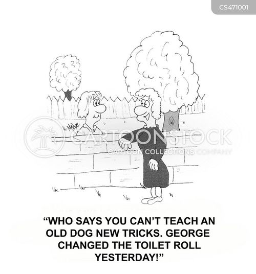 Old Dog New Tricks Cartoons and Comics - funny pictures from CartoonStock