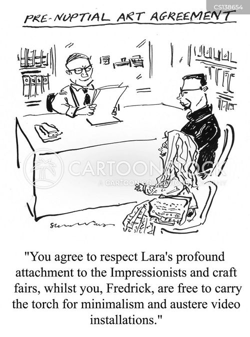 Art Agreement Cartoons and Comics - funny pictures from CartoonStock