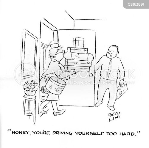 Pushing Yourself Cartoons and Comics - funny pictures from CartoonStock