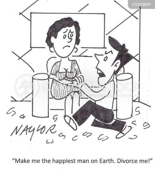 Marriage Break Up Cartoons and Comics - funny pictures from CartoonStock