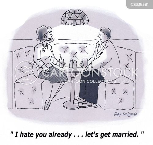 Funny Cartoon Getting Married Perfect