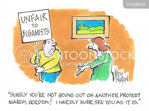 Protest Marches Cartoons and Comics - funny pictures from CartoonStock