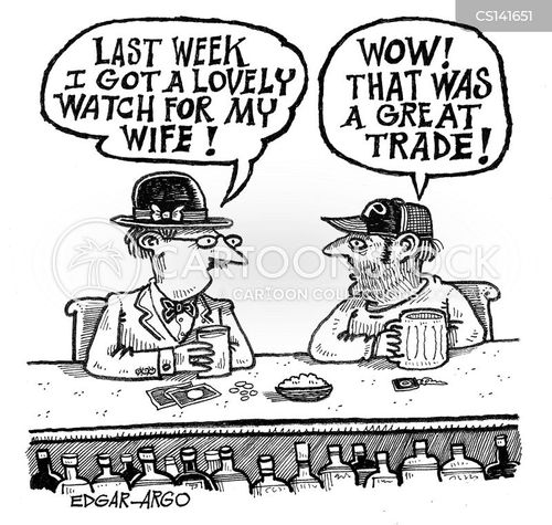 Trading Items Cartoons and Comics - funny pictures from CartoonStock