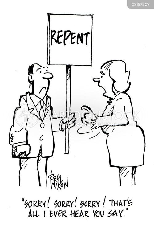 Repentance Cartoons and Comics - funny pictures from CartoonStock