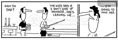 Snooker Player Cartoons and Comics - funny pictures from CartoonStock