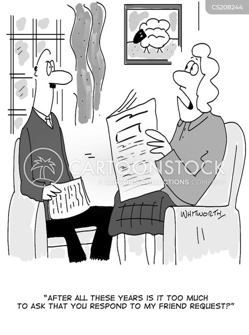 Friend Request Cartoons and Comics - funny pictures from CartoonStock