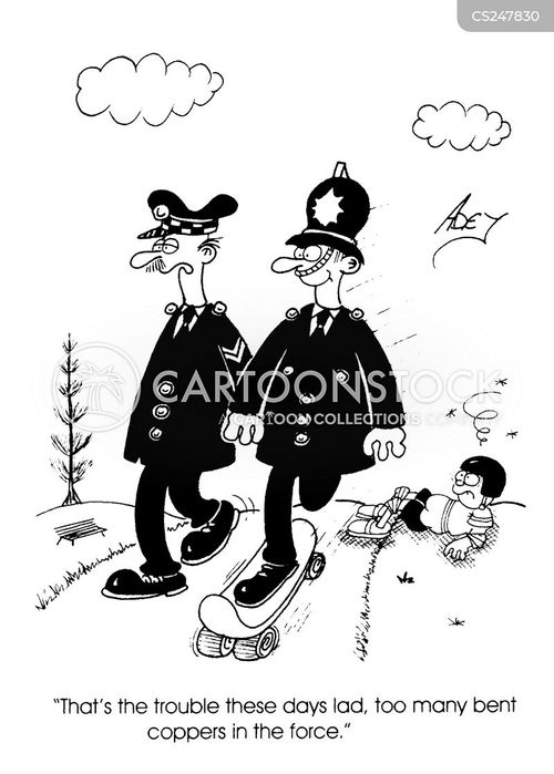 Bent Copper Cartoons and Comics - funny pictures from CartoonStock