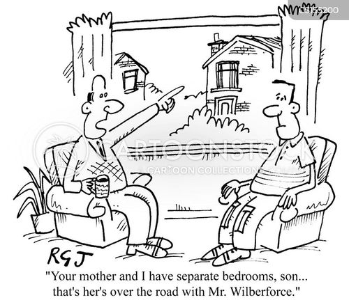 Separate Bedrooms Cartoons and Comics - funny pictures from CartoonStock