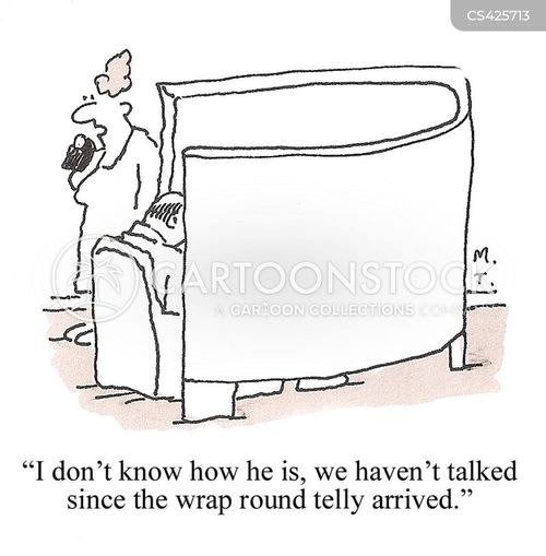 Television Addict Cartoons and Comics - funny pictures from CartoonStock