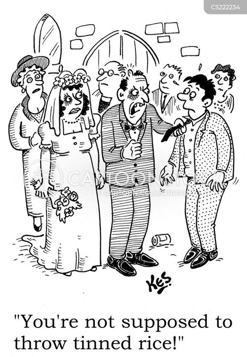 Throwing Rice Cartoons and Comics - funny pictures from CartoonStock