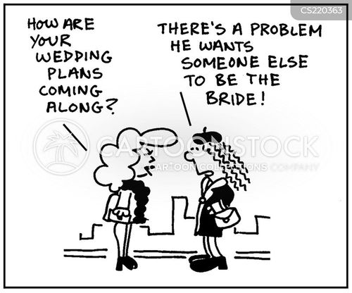 Planning Weddings Cartoons and Comics - funny pictures from CartoonStock