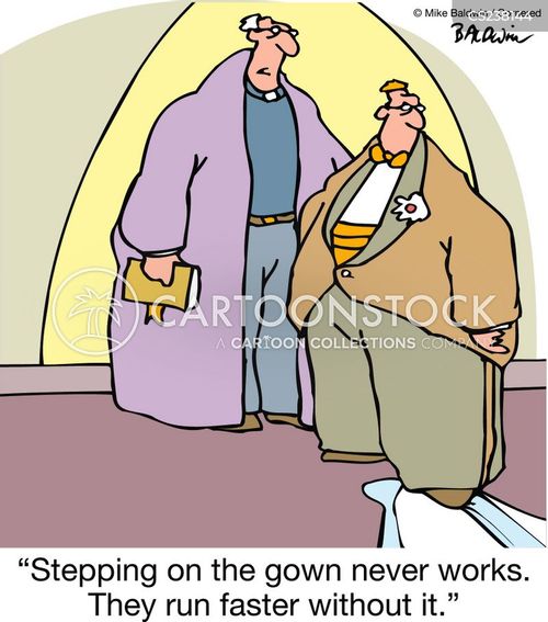 Run Away Bride Cartoons and Comics - funny pictures from CartoonStock