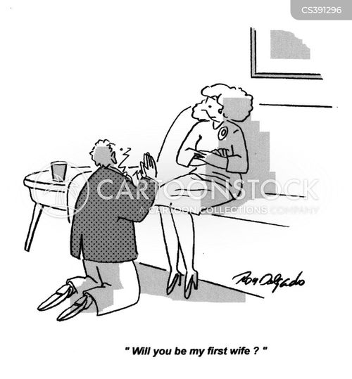 First Wife Cartoons and Comics - funny pictures from CartoonStock