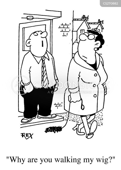 Silly Wig Cartoons and Comics - funny pictures from CartoonStock