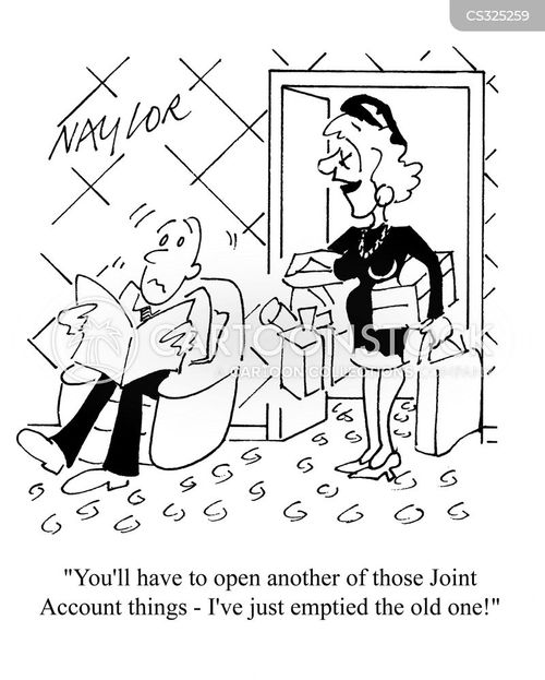 Joint Account Cartoons and Comics - funny pictures from CartoonStock