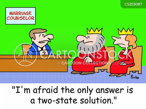 Two State Solution Cartoons and Comics - funny pictures from CartoonStock