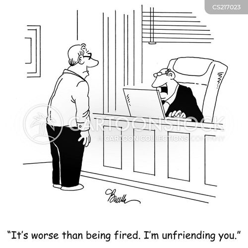 Unfriending Cartoons and Comics - funny pictures from CartoonStock
