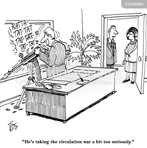 Circulation War Cartoons and Comics - funny pictures from CartoonStock