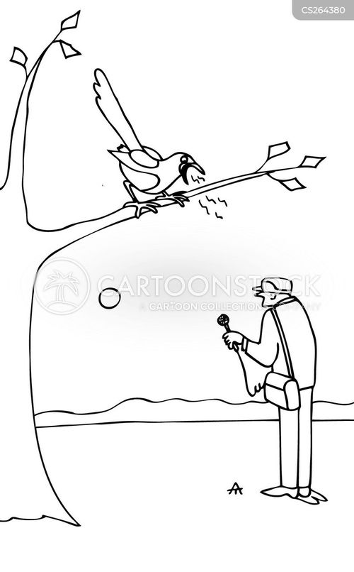 Bird At Interview Cartoons and Comics - funny pictures from CartoonStock