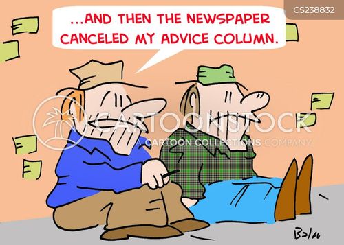 Advice Column Cartoons and Comics - funny pictures from CartoonStock