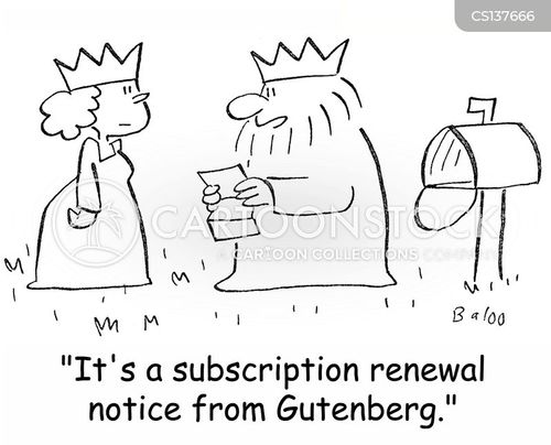 Subscription Renewal Cartoons and Comics - funny pictures from CartoonStock
