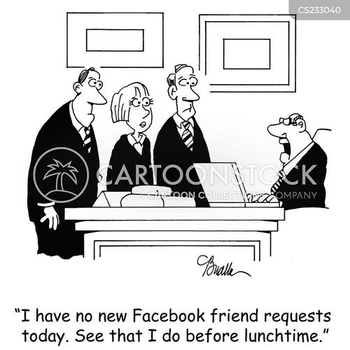 Friend Request Cartoons and Comics - funny pictures from CartoonStock