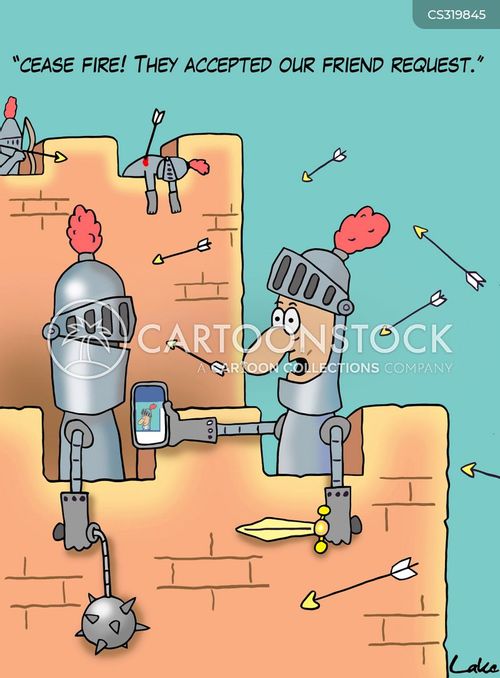 Ceasefire Cartoons and Comics - funny pictures from CartoonStock