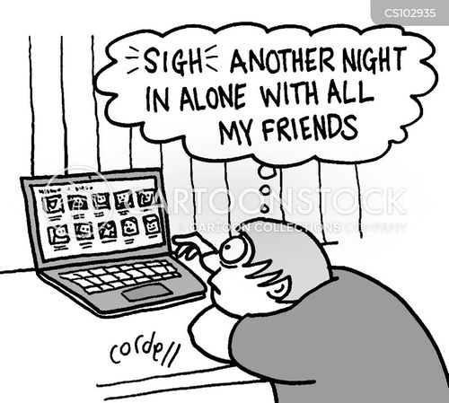 Digital Loneliness Cartoons and Comics - funny pictures from CartoonStock