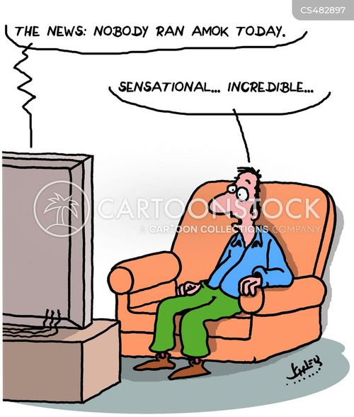 Media Reaction Cartoons and Comics - funny pictures from CartoonStock
