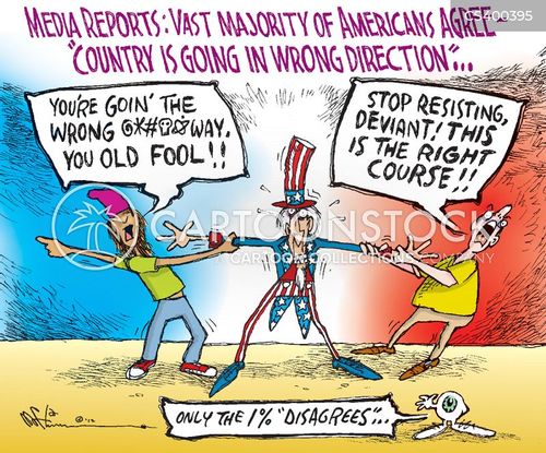 Political Direction Cartoons and Comics - funny pictures from CartoonStock