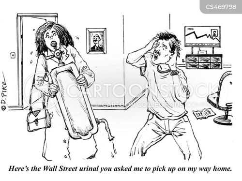 Urinal Cartoons and Comics - funny pictures from CartoonStock