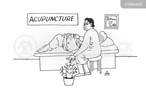 Acupuncture Chart Cartoons and Comics - funny pictures from CartoonStock