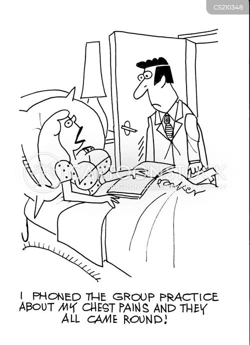 Chest Pain Cartoons and Comics - funny pictures from CartoonStock