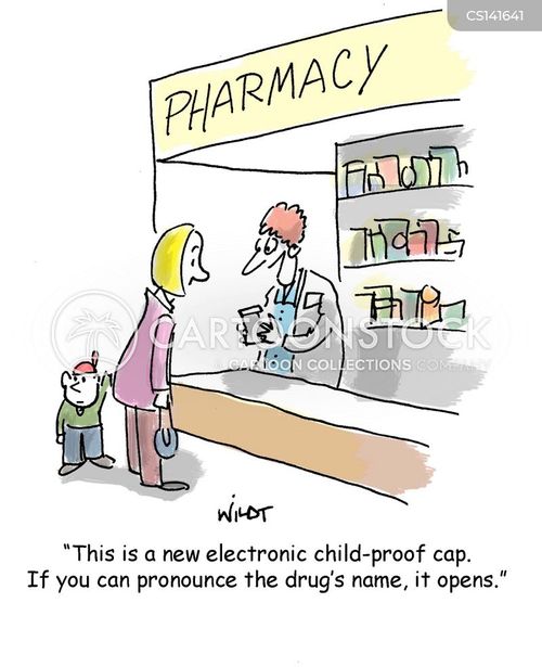Childproof Cap Cartoons and Comics - funny pictures from CartoonStock