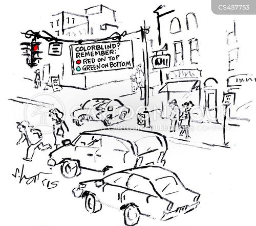 Colorblindness Cartoons and Comics - funny pictures from CartoonStock