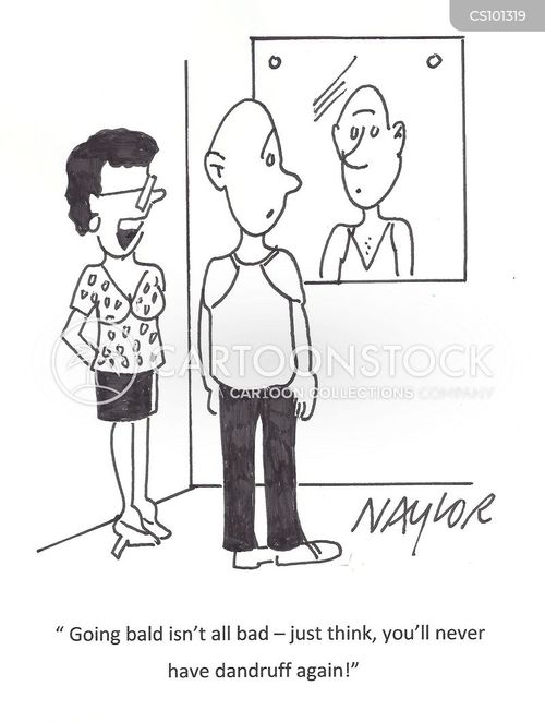 Dandruff Cartoons and Comics - funny pictures from CartoonStock