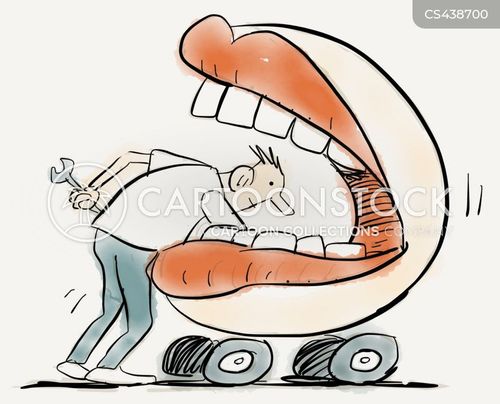 Large Teeth Cartoons and Comics - funny pictures from CartoonStock