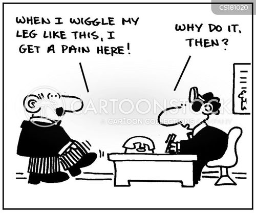 Leg Injury Cartoons and Comics - funny pictures from CartoonStock